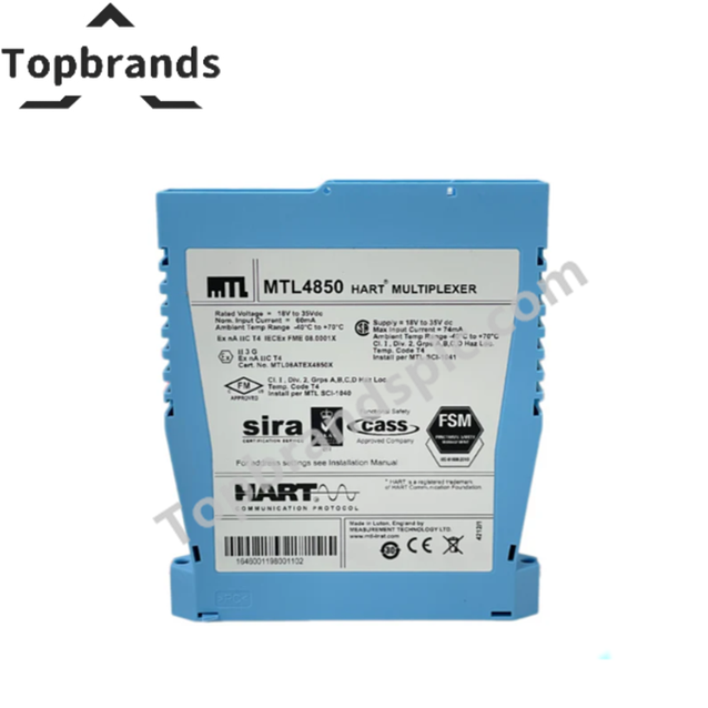 MTL Instruments MTL4850 HART Multiplexer Module - Topbrands PLC Limited